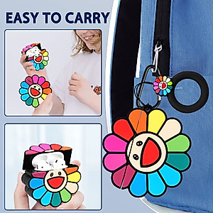 Besoar for AirPods 2&1 Case Cartoon Cute Kawaii Silicone Cases for Apple AirPod Air Pods 1/2 Design Cover Cool Unique Fashion Fun Funny Soft Coves for Girls Girly Boys(Chromatic Flowers)