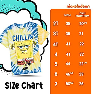 Nickelodeon Spongebob or Rugrats 3 Pack Boy's Graphic Tees, Cute Short Sleeve T-Shirts for Boys Pack of 22
