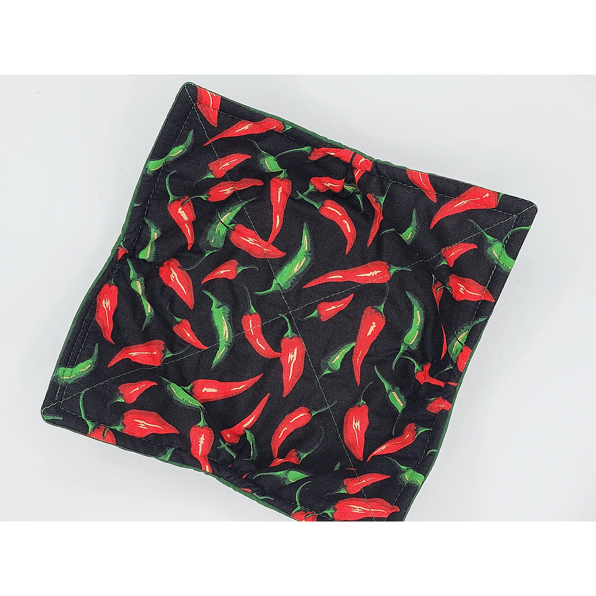 Hot Pepper Microwave Bowl Cozy Southwestern Reversible Microwaveable Potholder Cayenne Chilis Soup Buddy Southwestern Kitchen Linens Chef Teacher Gifts Spicy Food Lover Gift Under 10