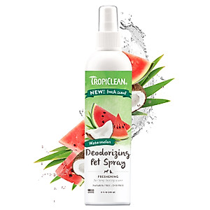 TropiClean Watermelon Cat & Dog Deodorizing Spray | Cat & Dog Grooming Supplies | 8 oz | Made in The USA