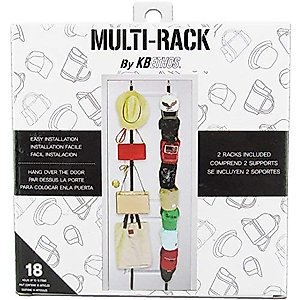 KBETHOS Baseball Cap Holder Over The Door Quick and Easy Installation (2, Holds 18 Caps)