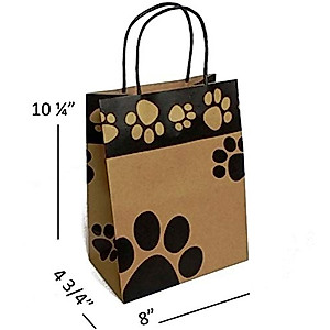 Gift Bags with Matching Tissue Paper and Gift Tags 6 Sets (PET PAWS)
