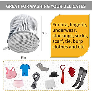 Honeycomb Mesh Laundry Bags For Delicates With Zipper,Washing Bag For Socks, Small Laundry Bag For Delicates, Underwear, Tshirts, Swimsuit, Baby Clothes, Lingerie Bag For Socks (12"x16" 3pcs)