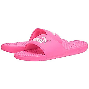 PUMA womens Cool Cat Slide Sandal, Knockout Pink-puma White, 9 US
