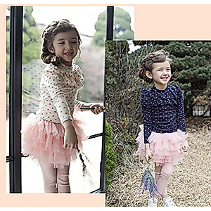 Baby Toddler Girls' Tutu Leggings Tulle Ruffle Skirted Pants 2-6T Rose Red
