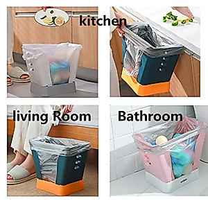 ZHEDALANG 9-Gear Adjustable Size Trash Can, Portable Expandable Trash Bag Holder, Portable Trash Bin for Kitchen, Collapsible Garbage Bag Holder Camping, Suitable for Different Sizes of Garbage Bags