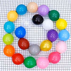 IN-JOOYAA 6 Inch White Latex Link Balloon 100 Pcs Quick Linkable Balloon for Party Decoration