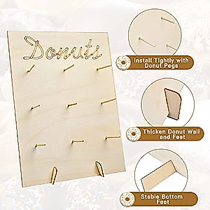 Milkary 2 Pack Donut Display Wall Stand, Reusable Donut Board for Doughnut Cake Wedding Christmas Birthday Baby Shower Party Decorations Gifts