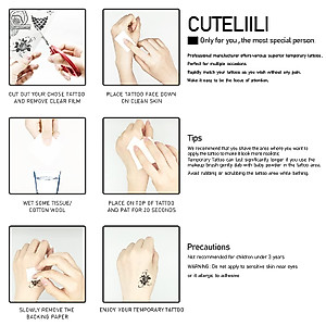 CUTELIILI St. Patrick's Day Temporary Tattoo 100+pcs, Party Favours Irish Flag Shamrock 12 Sheets Face Stickers For Audlts And Kids