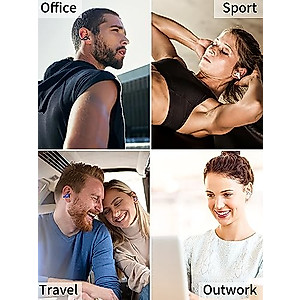 Wireless Ear Clip Headphones - Bluetooth 5.3 Earring Headphones with Mic for iPhone & Android, Open Ear Wireless Earbuds Immersive Superior Sound, 25hrs Playtime Waterproof Sport Earring Earbuds