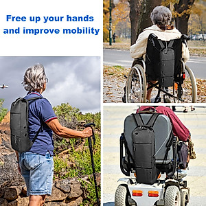 iGuerburn Oxygen Tank Backpack Size D, Portable Oxygen Backpack for D/M15 JD/M22 Cylinder Bag O2 Tank Carrier Holder for Travel (Black)