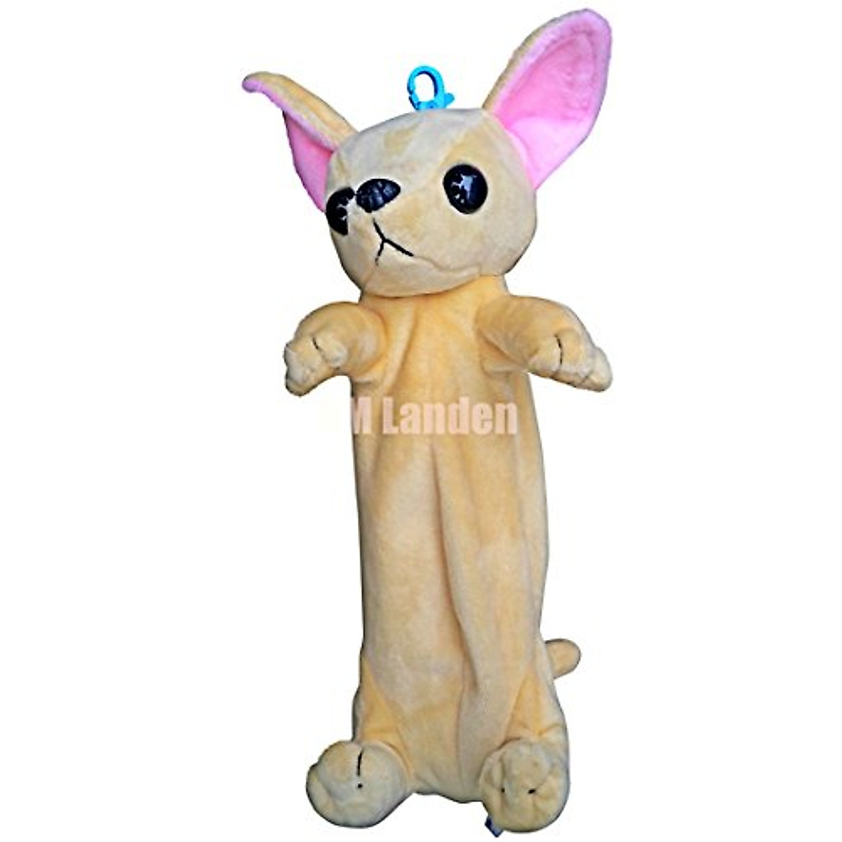 AM Landen Super Cute Soft Plush Chihuahua Cosmetic Makeup Storage Pencil Pouch