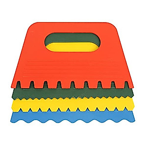 4 Pieces Paint Scrapers Plastic Paint Scrapers for Art DIY, Multicolor