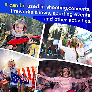 Amylove 6 Pcs Kids Noise Cancelling Headphones Ear Protection Earmuffs Noise Reduction Ear Muffs 30db Adjustable for Toddlers(Classic)