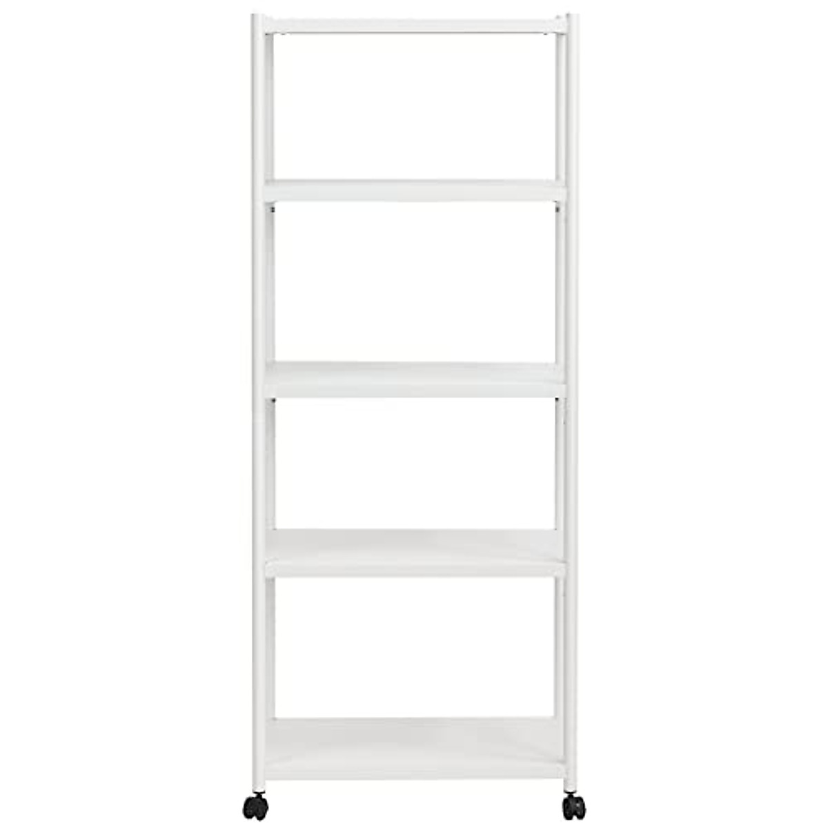 MATICO 5 Tier 27 Inch Metal Storage Shelf Unit, Heavy Duty Standing Storage Shelving Rack, Large Capacity Utility Garage Storage Organizer, White