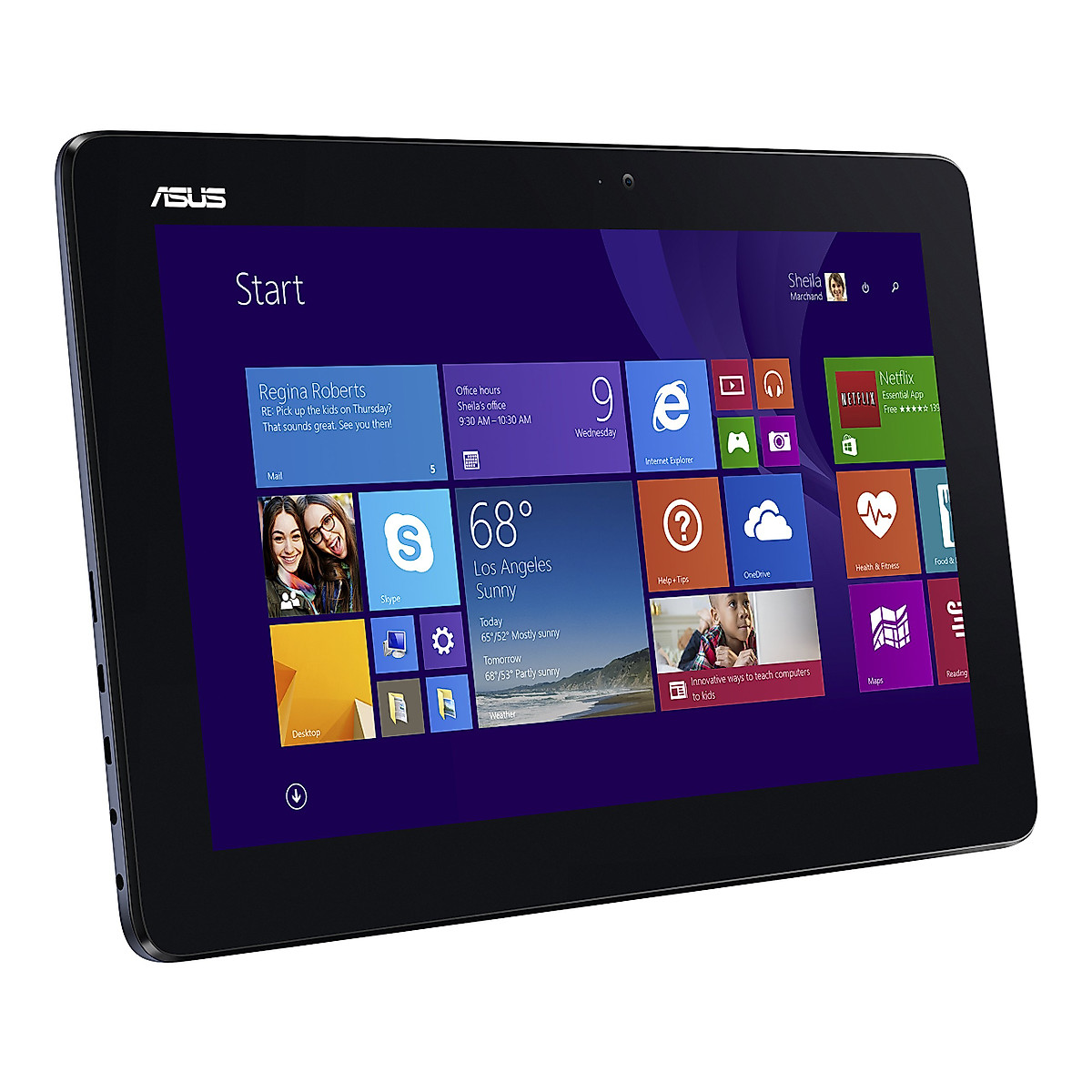 ASUS Transformer Book 12-Inch T200TA-B1-BL 2-in-1 Detachable Touchscreen Laptop, 2 GB RAM, 32 GB Storage