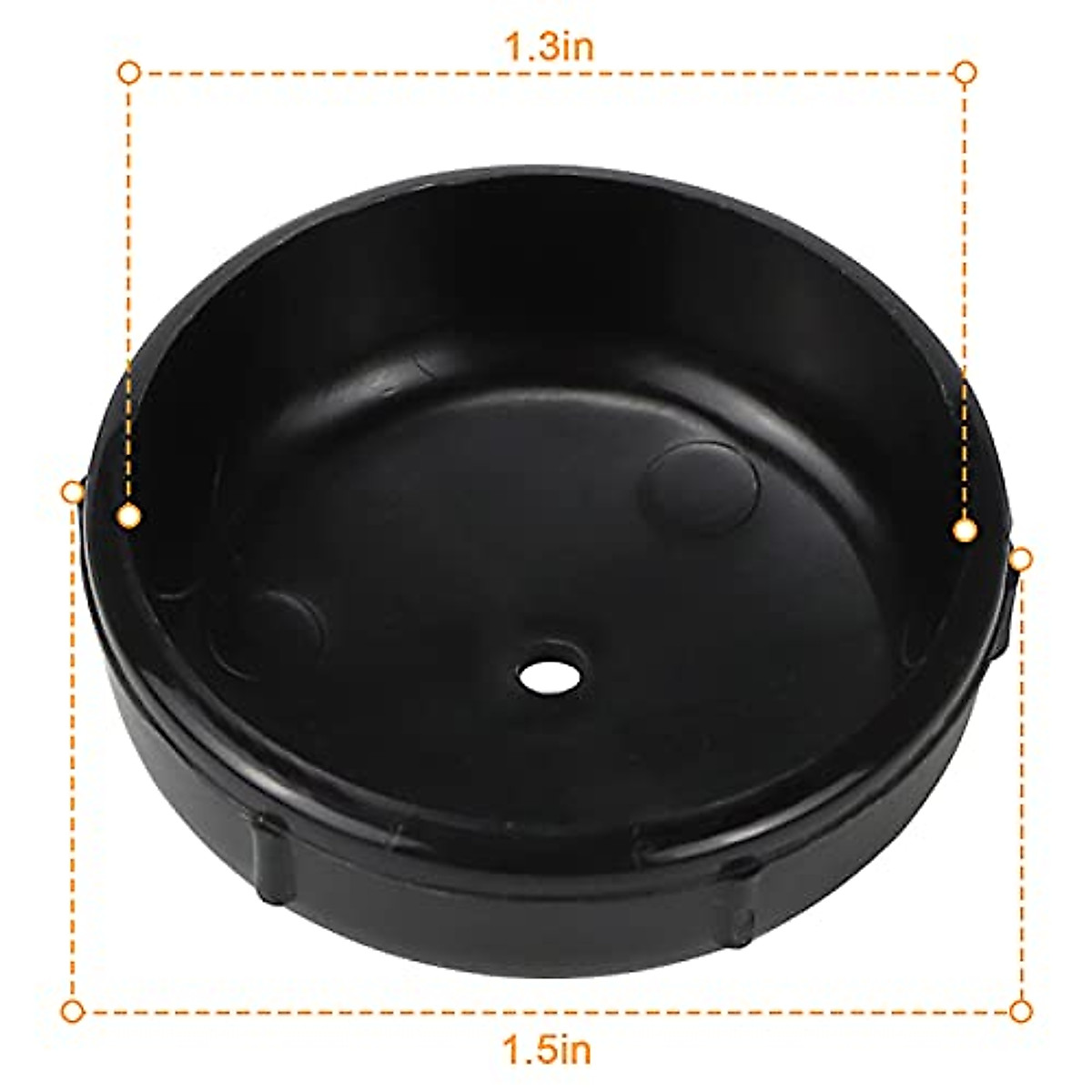 APPLIANCEMATES 1-1/2" Wrought Iron Patio Furniture Feet Glides,32 Pcs Plastic Outdoor Patio Furniture Feet Protectors Protecting Floor Surfaces from Scratches(Black)