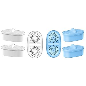 Waterdrop Replacement Filters for All Waterdrop Pitcher Filtration System, WD-PF-01A Plus 3 Packs & WD-PF-AL Alkaline Filters 3 Packs