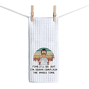 TSOTMO Cartoon TV Show Merchandise Gifts Belcher Kitchen Towel Tina & Louise Towel Gift Couple Gift Burgers Style Kitchen Towel Gift for Bob's Fans (Complain Towel)