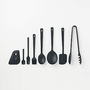 MUJI Silicone Cooking Spoon Small 25cm Black