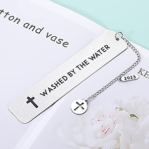 Baptism Gifts for Teen Girls Boys Stocking Suffers Religious Bookmark Gift for First Communion Gifts for Goddaughter Godson Godchild Baby Adult 2023 Baptism Gifts for Women Men Friends Catholic Gifts