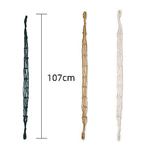 Toilet Paper Storage Holder Wall Hanging Storage Mesh Bag Boho Handmade Cotton Net Bag Paper Roll Holder for Home Bedroom Bathroom Living Room