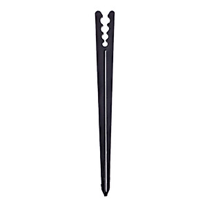 Raindrip 381025B 1/8-Inch - 1/4-Inch Heavy-Duty Tubing Support Stake for Drip Irrigation Supply Tubing and Drip Systems, 6-Inch Long, Plastic, 25-Pack, Black