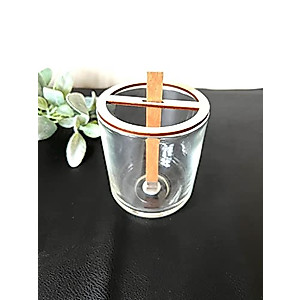 Wooden wick holder, Wick Centering Tool for Single Wooden Wick Candle, 1-Wooden Wick Stabilizer, Wooden Wick Holder, Wick Stabilizer for Candle Making (3.75")