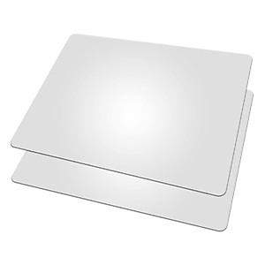 Cut N' Funnel Clear 2 Pack Frosted Flexible Plastic Cutting Board Mat 15" x 11.5" Made in the USA Flexible, Easy to Clean