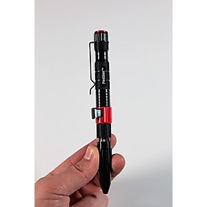Pavashot-Penshot | Self Defense Device Reloadable Non-Lethal Launcher Fisher Space Pen 30-Foot Range Multi-Safety All-Weather 6-feet Diameter Plume Designed & Assembled in The USA, Black
