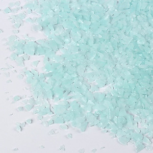 Alan Stone Glow in The Dark Home and Garden Fish Tank Aquarium Decorative Sand Gravel Rock (3-5mm, Aqua)