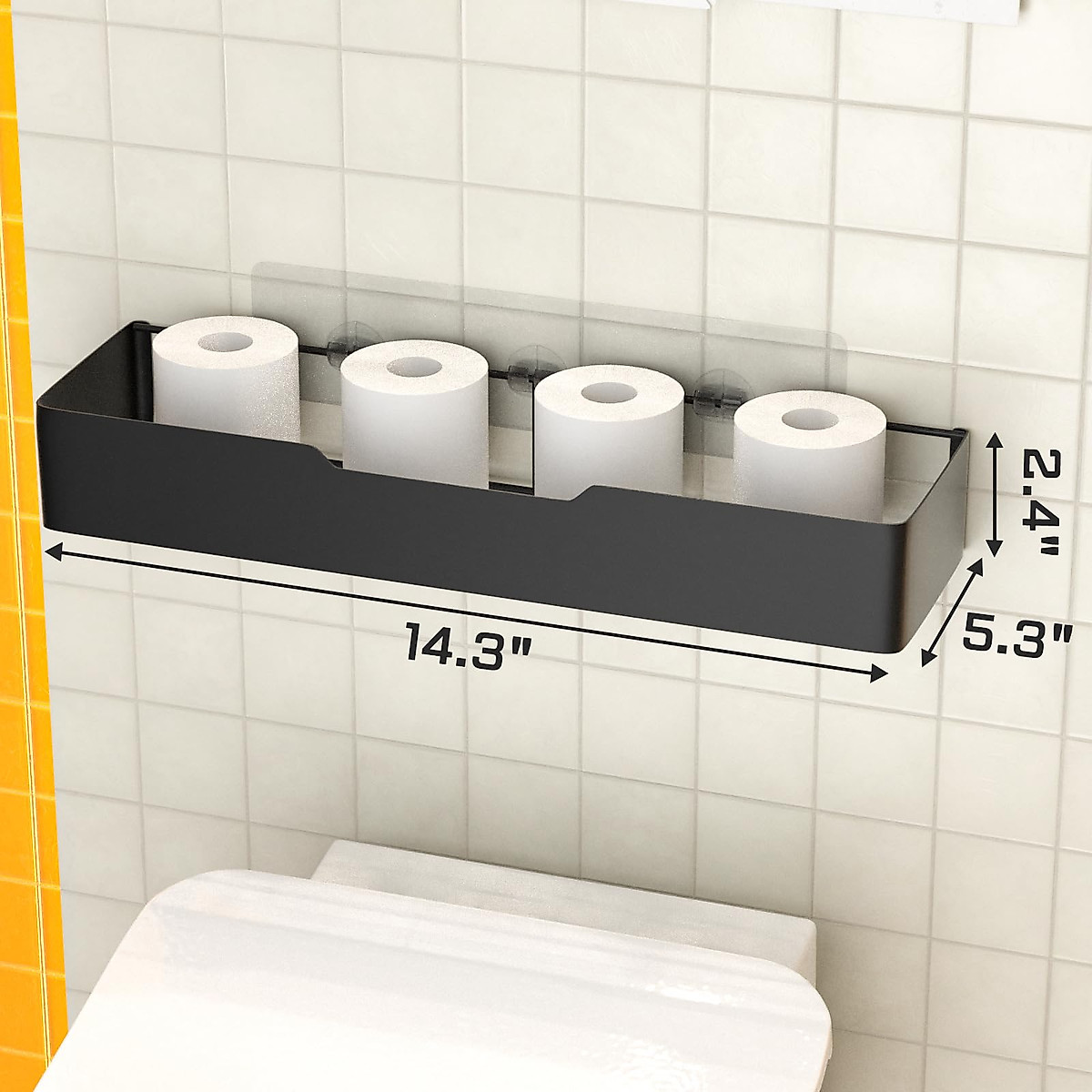 Emuardoe Corner Shower Caddy 2 Pack,with Soap Holder with 6 Removable Hooks Rustproof Stainless Steel Bathroom Accessories Organizer, No Drilling Wall Mounted Rack for Bathroom Kitchen