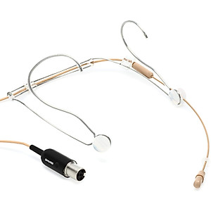 Shure DuraPlex Omnidirectional Headset Microphone, MTQG Connector, Tan (DH5T/O-MTQG)