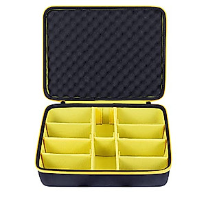 Khanka Hard Battery Storage Box Holder Carrying Case Replacement for Dewalt 8v/12v/18v/20v/60v Max XR Battery and Charger - Holds 20V 60V 2.0/3.0/4.0/5.0/6.0/9.0-Ah Battery, Charger (Case Only)