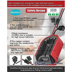 for Bauer 20V Battery Adapter,for Power Wheels Adaptor,DIY Converter for Bauer 20V Battery Power Station,Battery Conversion Kit with Switch,for DIY Rc Car Toys Batteries,for Robotics and Rc Truck