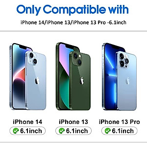 Ambison [2 Pack Matte Glass Screen Protector Designed for iPhone 14 2022/iPhone 13/13 Pro, Install Frame/Bubble Free/Anti-Glare&Fingerprint, 9H Tempered Glass for iPhone 13/13 Pro 2021 6.1inch