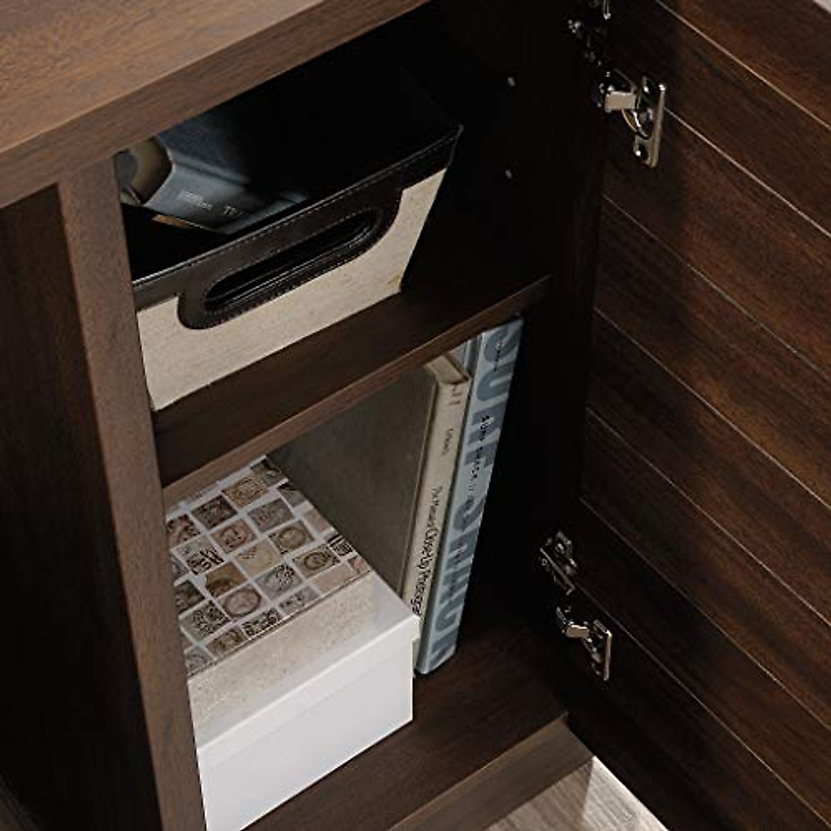 Sauder 426914 Englewood L-Desk, Spiced Mahogany™ Finish