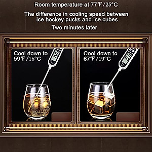 Whiskey Balls Reusable Stainless Steel Metal Ice Sphere Cubes Beverage Chilling Rocks Whiskey Stones for Red Wine, Bar Beer, Scotch, Vodka Drinks