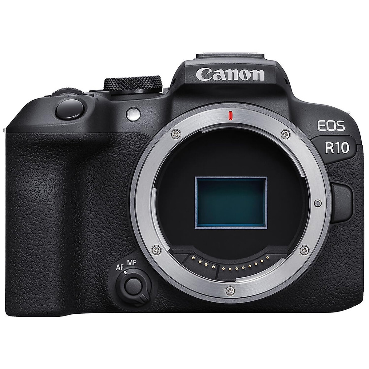 Canon EOS R10 Mirrorless Camera (Body Only) + 2pc 64GB Memory Cards + EOS R Adapter + Spare Battery + Tripod + Case & More (Renewed)