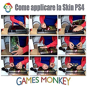 Skin Ps4 Old - SKULL WOMAN - limited edition DECAL COVER ADESIVA Playstation 4 Slim SONY BUNDLE