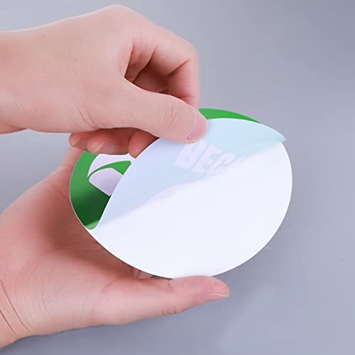 Grevosea 6 Pieces Recycle and Trash Logo Stickers, Recycle Sticker for Trash Can Organize Trash Waterproof Garbage Sorting Stickers for Indoor & Outdoor Home Kitchen Office Greeen & Black 5 Inches