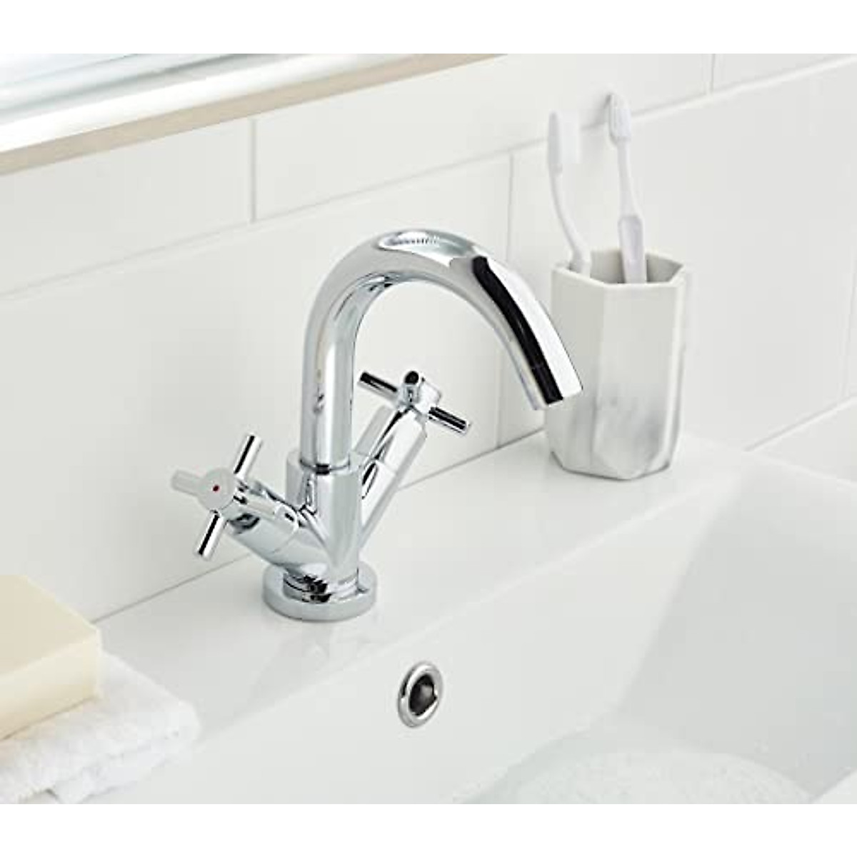 Bristan DX BAS C Basin Mixer Chrome Decade