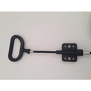 ProFurnitureParts Recliner Cable D-Ring Release Long Handle (7") -Exposed Length 4.75" with Spring- Total Overall Length 44.75"