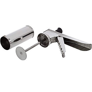 IRAM Stainless Steel Kitchen Press for Noodles, Murukku, Namkeen, and Snacks - Manual Sancha Sev Chakli Gathiya Sevaiya Maker - Silver Kitchen Tool