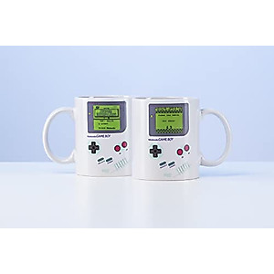 Paladone Gameboy Heat Changing Coffee Mug - Gift for Gamers, Fathers, Coffee Enthusiasts, 10 Ounces