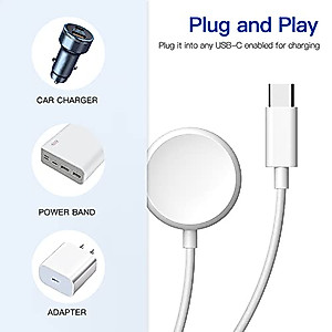 Compatible with Google Pixel Watch Charger Cable (White)