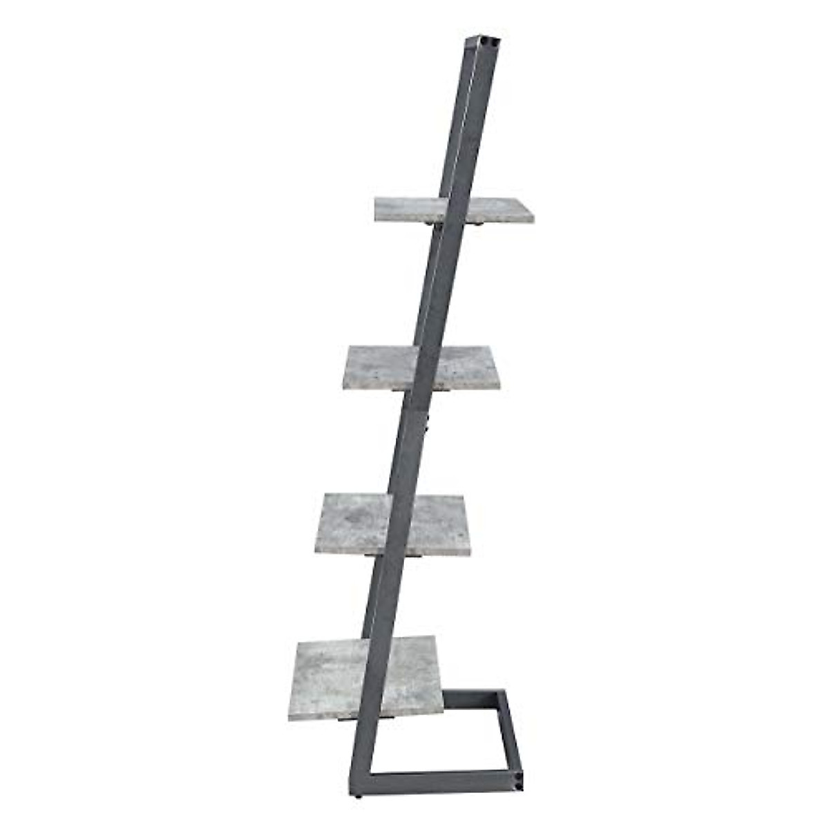 Convenience Concepts Graystone 4 Tier Ladder Bookcase / shelf, Faux Birch / Slate Gray Frame