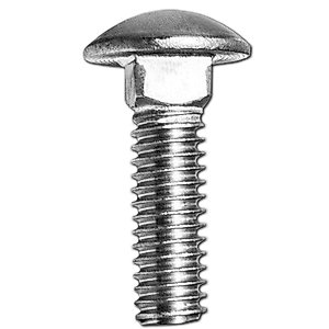 Stainless Steel Bolt Carriage Bolts Screws Pack Silver Lag Bolts Round Head Fasteners Carriage Bolt Elevator Bolts Full Thread 5/16-18 X 4-1/2" (10 Pcs) Super-Deals-Shop