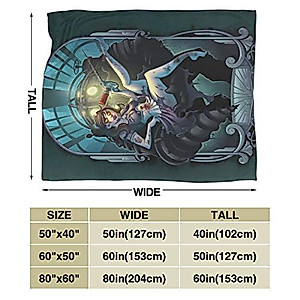 MillicentCob Bioshock Ultra-Soft Micro Fleece Blanket Soft and Warm Throw Blanket Digital Printed Blanket (50"" X40, 60 X 50, 80 X 60)