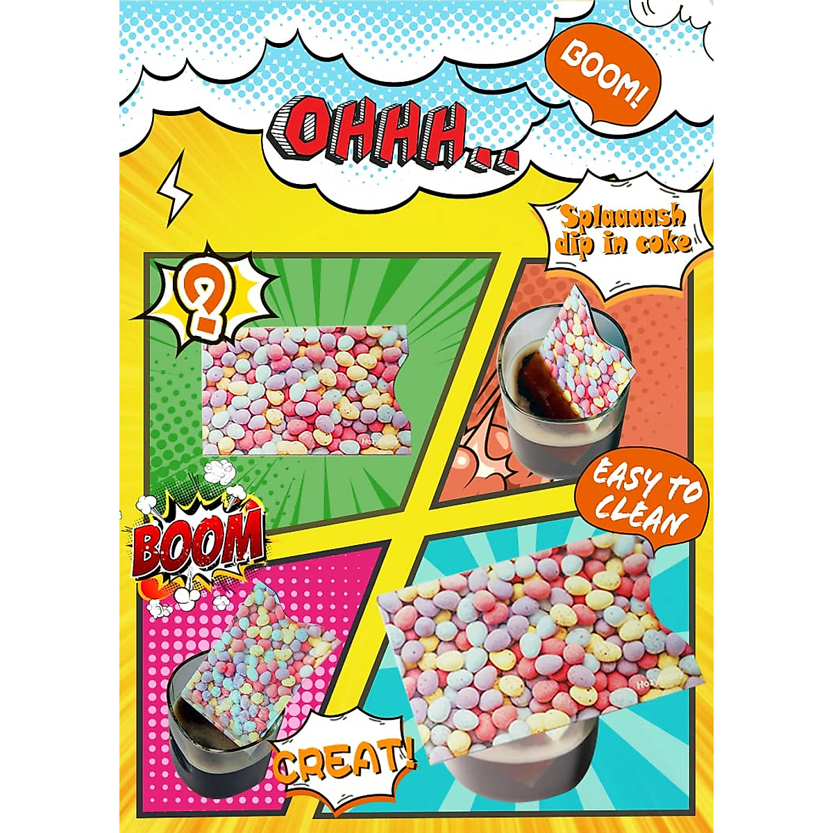 8 RFID Blocking Sleeves, Credit Card Protector, Anti-Theft Credit Card Holder, Easy to Recognize, Vivid Color Prints